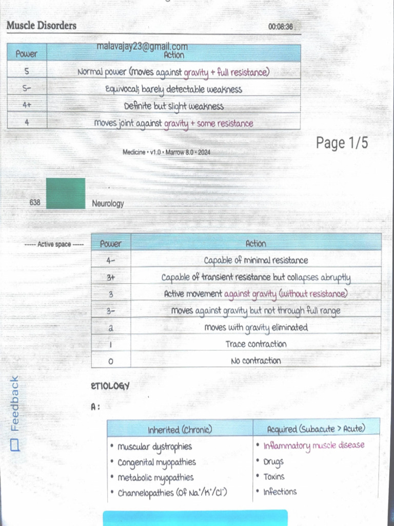 Muscle Grading Before Muscle Disorders | PDF | Diseases And Disorders ...
