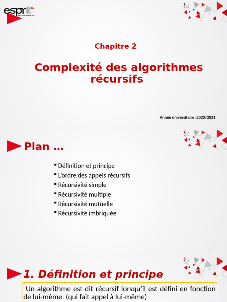 chapitre2 | PDF | Mathématiques appliqués | Algorithmes