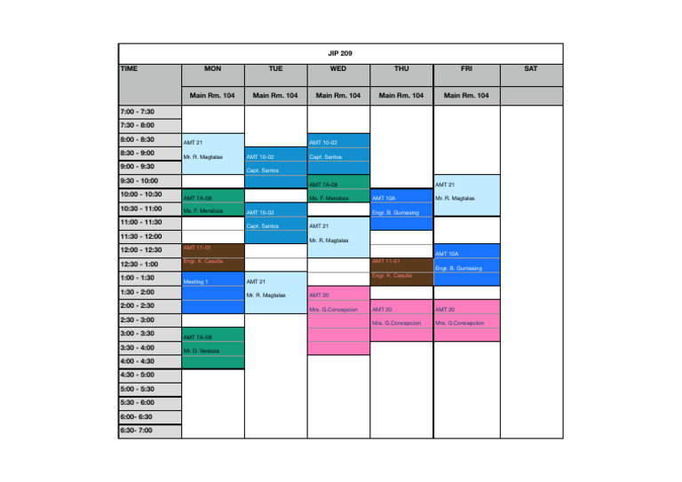Final Schedule For 1ST Trimester 2024-2025 - 209 | PDF