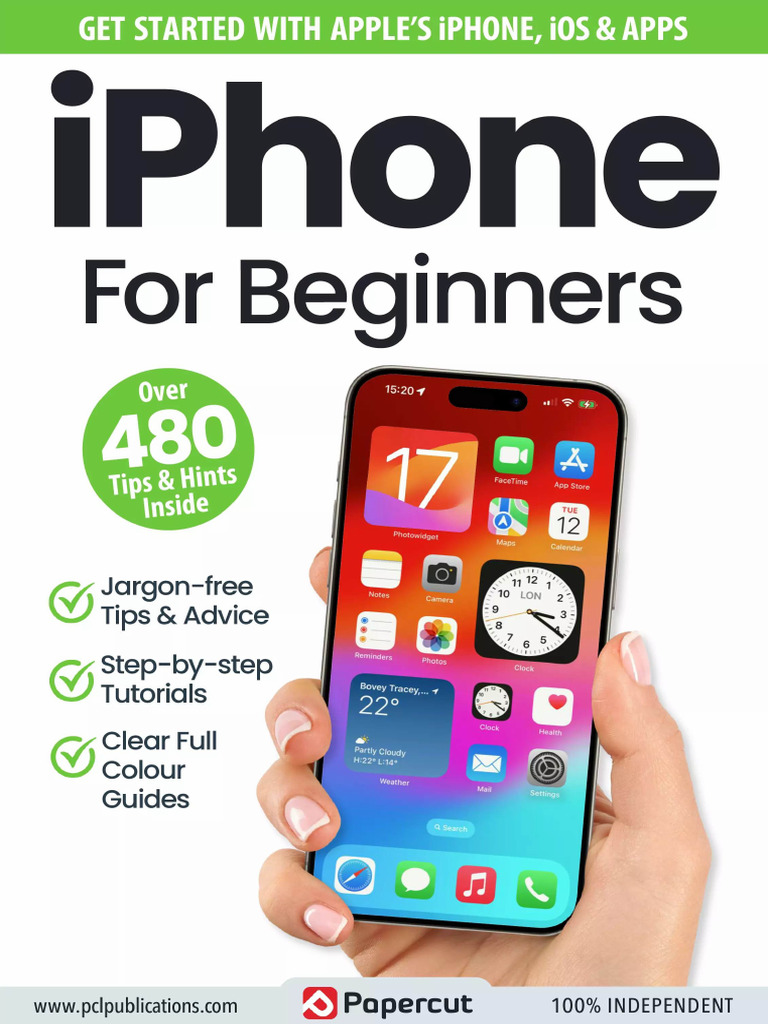 Iphone For Beginners - 17th Edition, 2024 | PDF