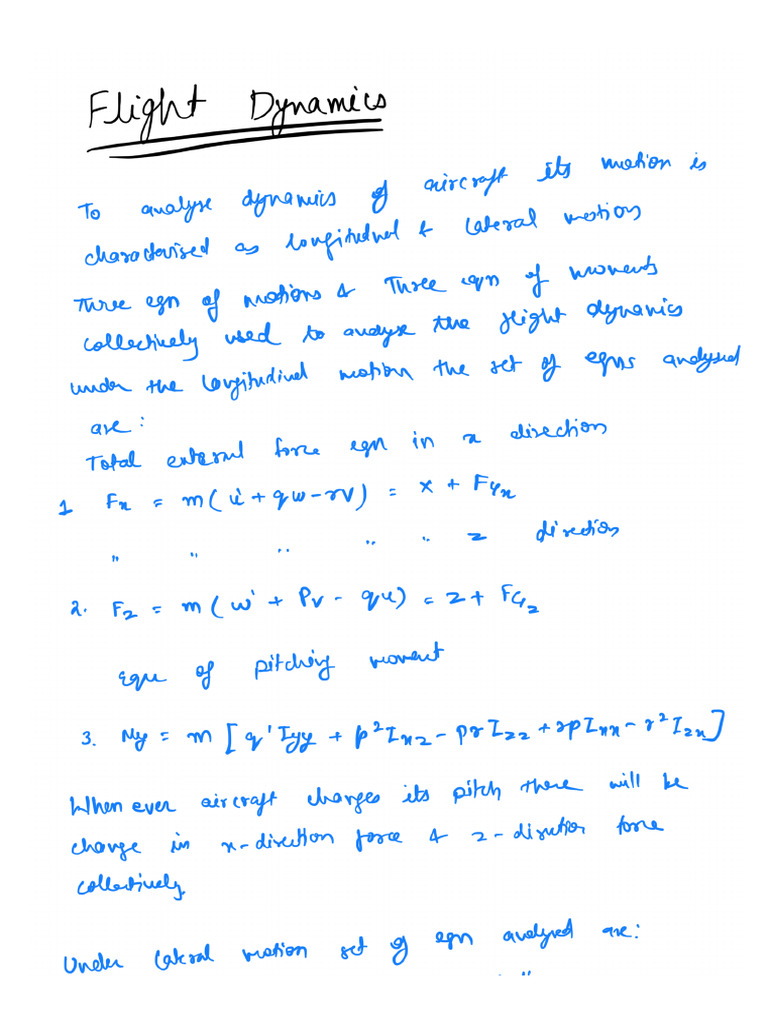 Flight Dynamics 4 | PDF