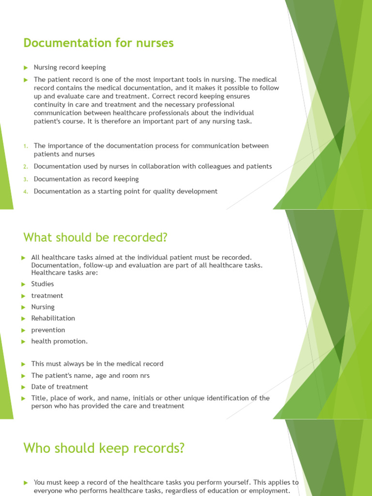 Importance of Nursing Documentation | PDF | Health Care | Nursing