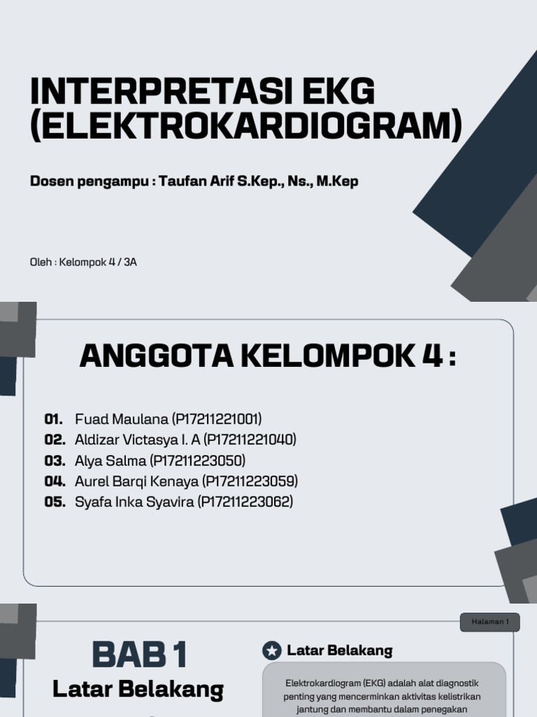 Interpretasi Ekg (Elektrokardiogram) | PDF