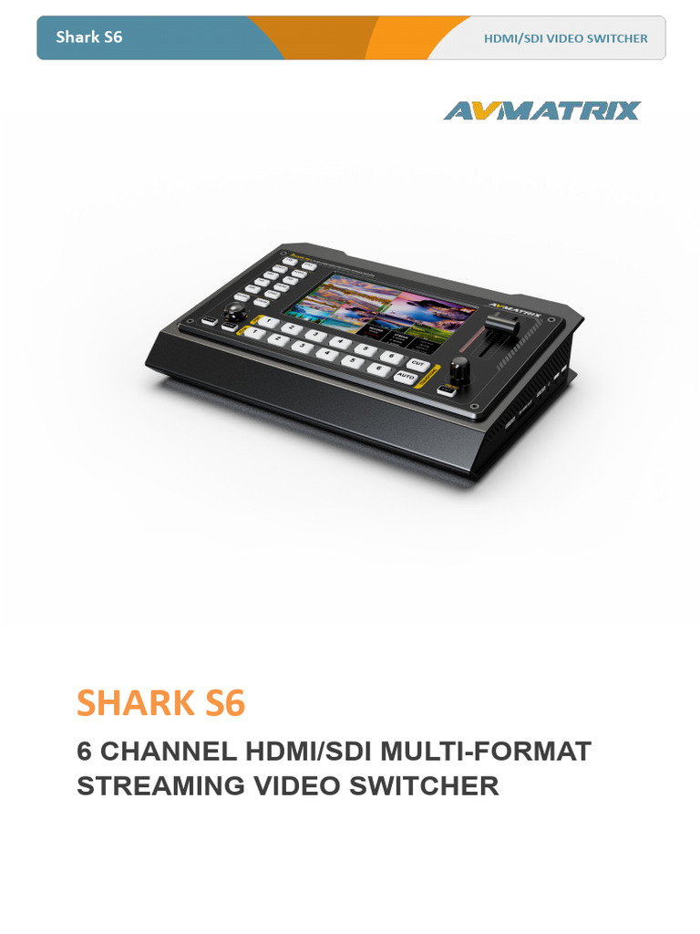 SHARK S6 Mixer | PDF | Usb | Hdmi