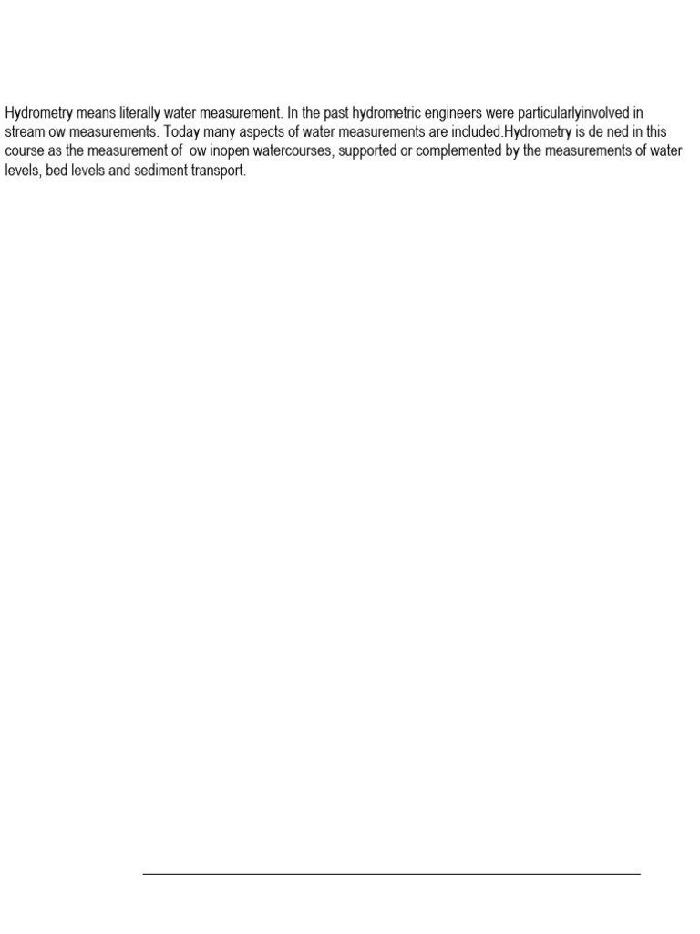 Stream Gauging Site Selection Guide | PDF | Discharge (Hydrology ...