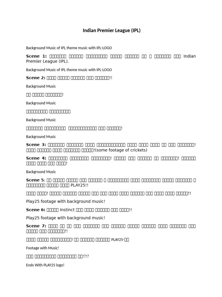 Ipl 25 Final Edit 2 | PDF