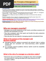 Introduction To Management Chapter Four | PDF | Decision Making | Risk