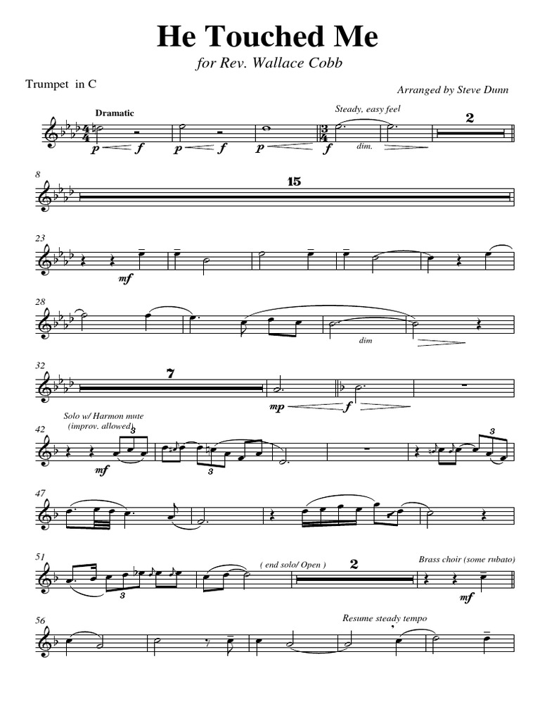 Tocou-Me - Trumpet in C | PDF | Music Production | Music Technology