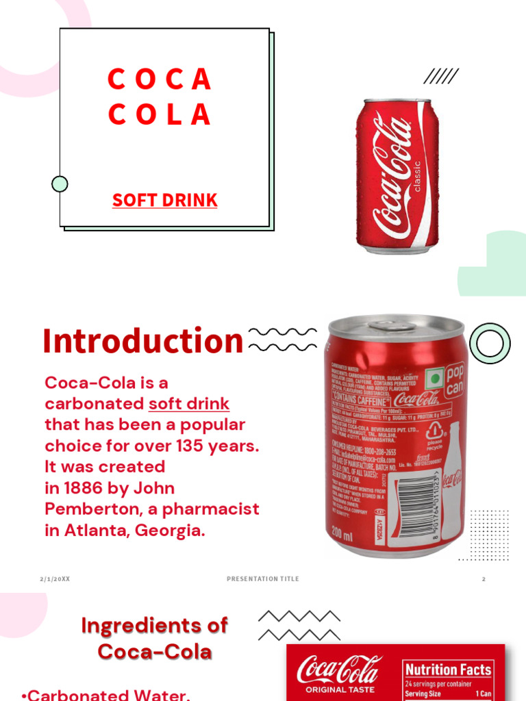 Coca-Cola: Ingredients, Benefits, and Risks | PDF