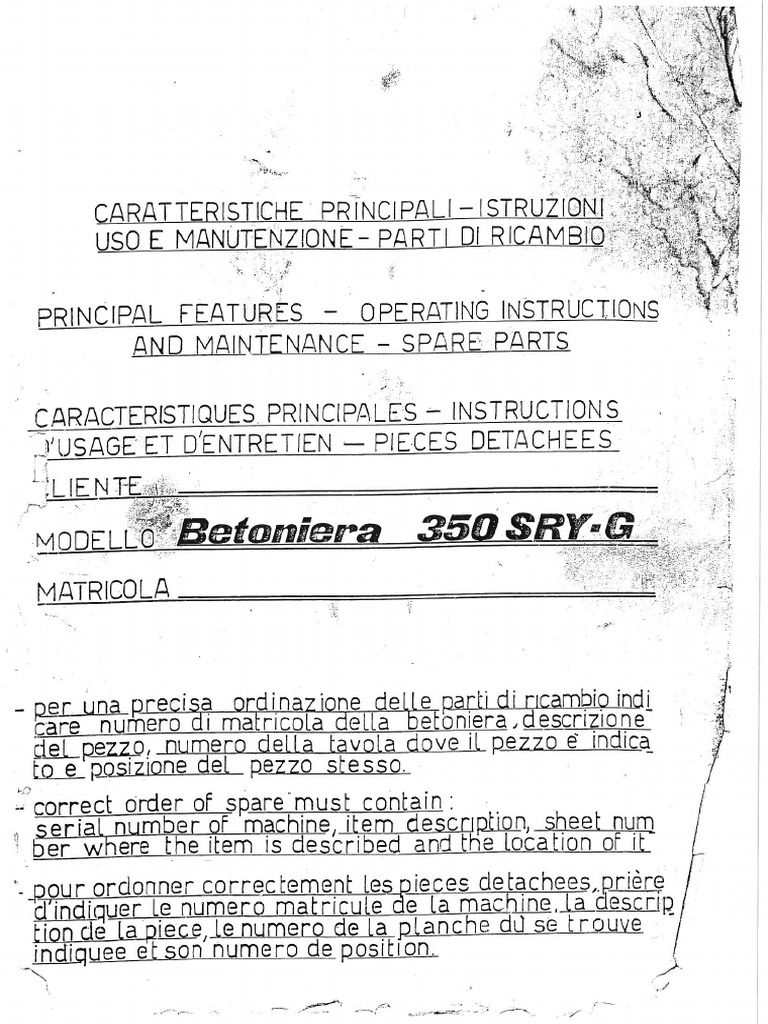 SRY350 Self Loading Concrete Mixer | PDF