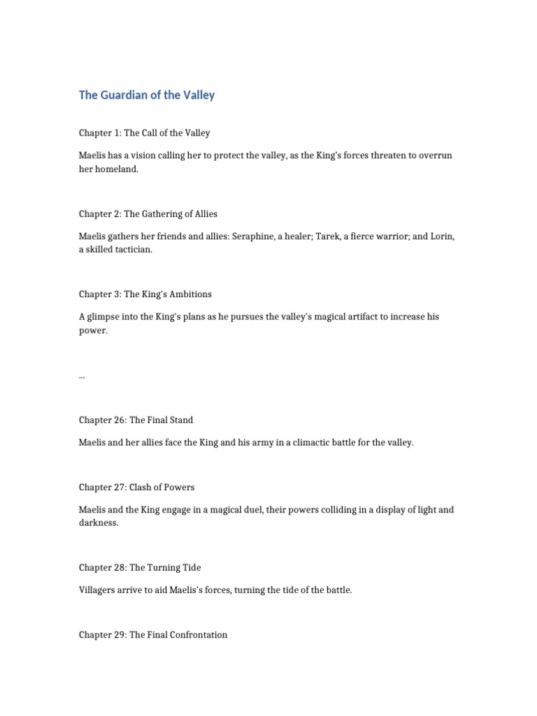 Guardian of The Valley | PDF