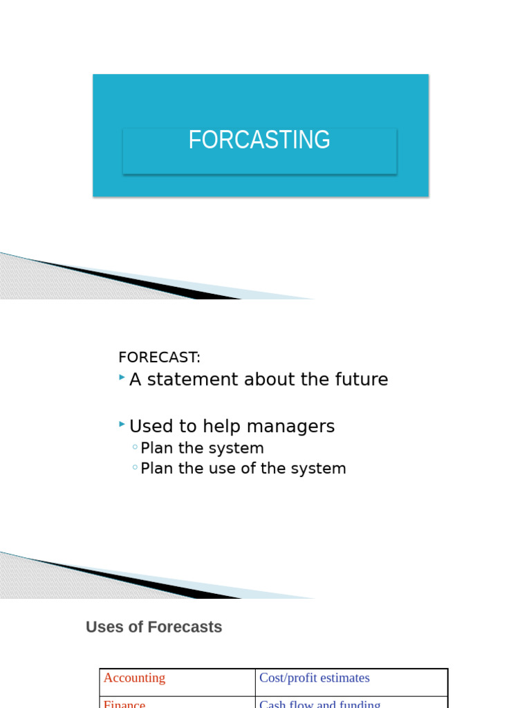 08 Forecasting | PDF | Forecasting | Applied Mathematics
