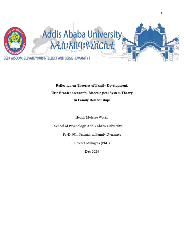 Reflection On Family Daynamics | PDF | Psychological Concepts | Liberal ...