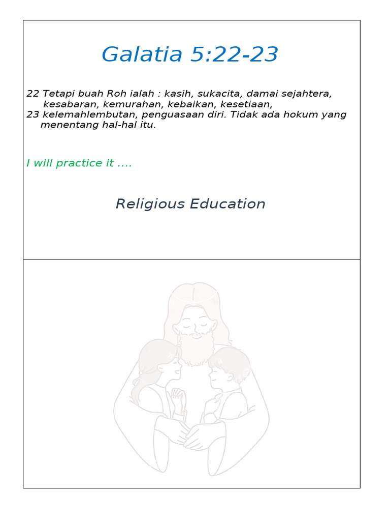 Ayat Hafalan Galatia 5 | PDF