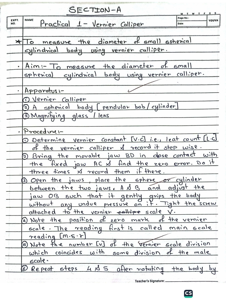 Physics Practical-1 | PDF