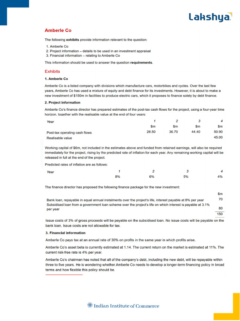 AFM Question Practice APV | PDF