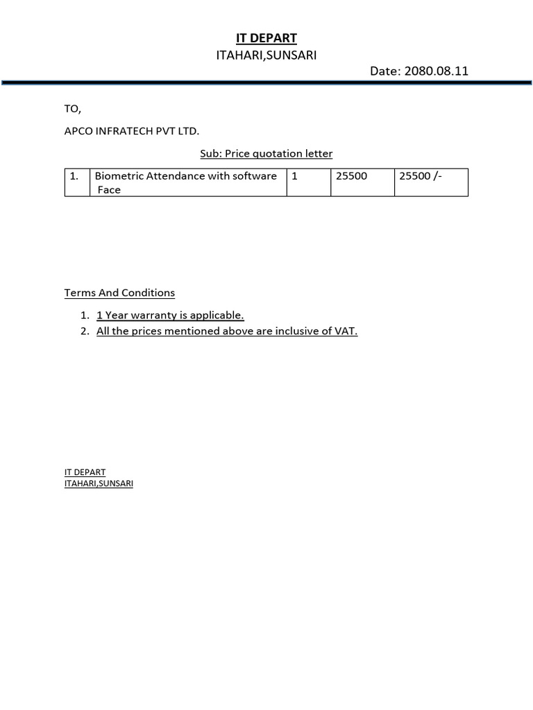 Attendance Apco Final Quotation | PDF