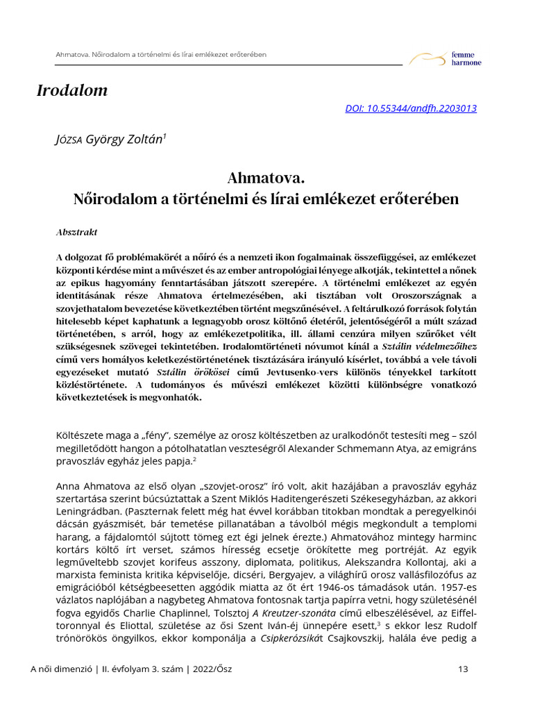 ND 2022 Osz v3 Jozsa Gyorgy Zoltan | PDF