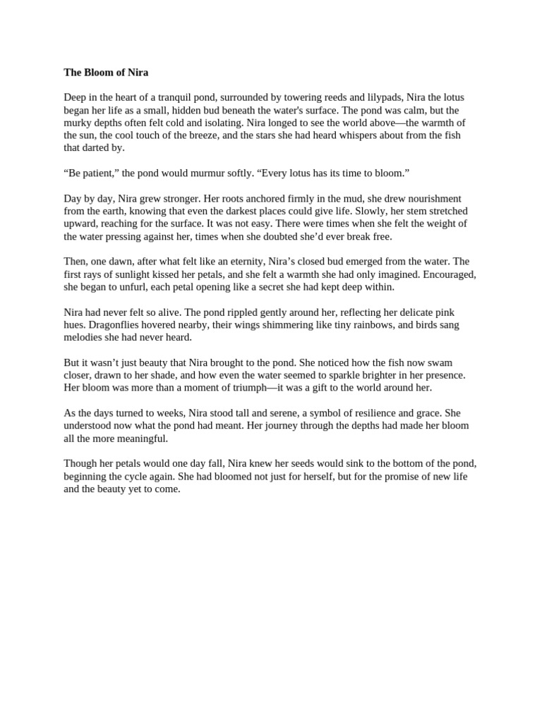 The Bloom of Nira | PDF