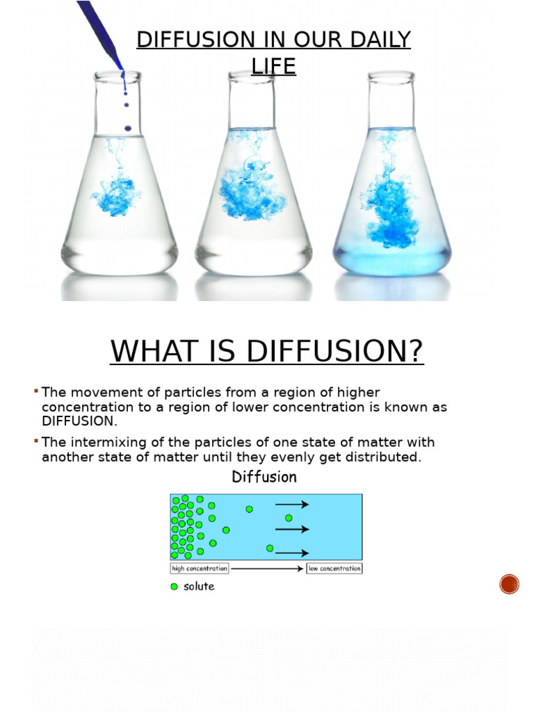 Everyday Examples of Diffusion | PDF | Osmosis | Diffusion