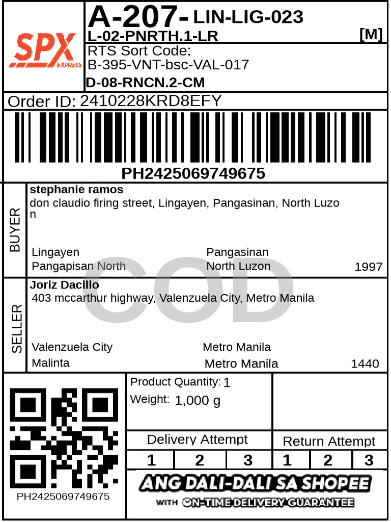 Air Waybill 450 | PDF