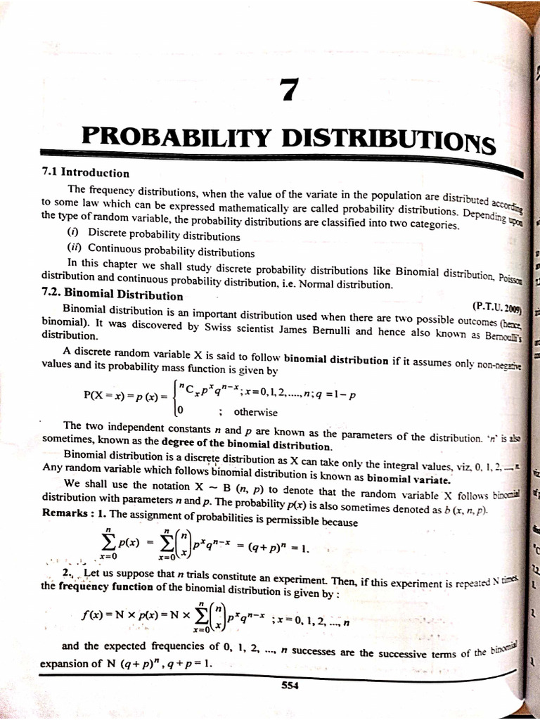 Probability Distributions | PDF