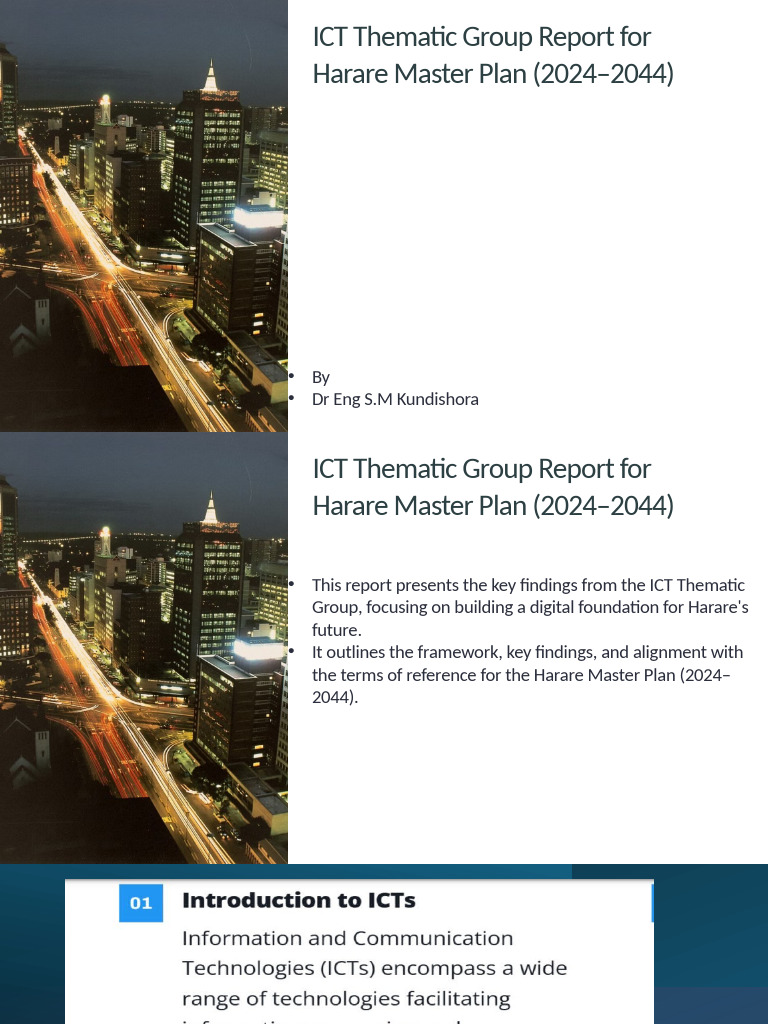 ICT Thematic Group Report For Harare Master Plan 2024 2044 | PDF ...