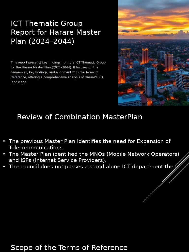 Harare ICT Master Plan Report 2024-2044 | PDF | Information And ...