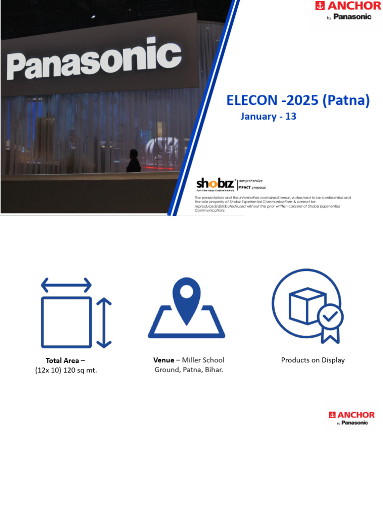 Panasonic Elecon 2025- Patna Booth Design | PDF