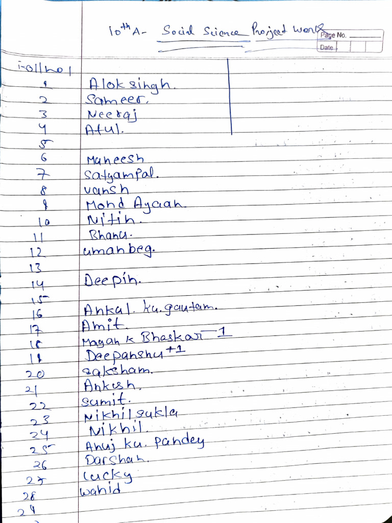 10 a Soc. Science File Submission List | PDF