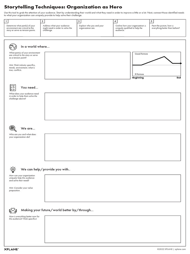XPL - Worksheet - Storytelling Techniques Org As Hero | PDF