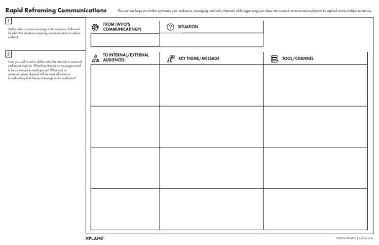 XPL Worksheet Rapid-Reframing-Communications | PDF