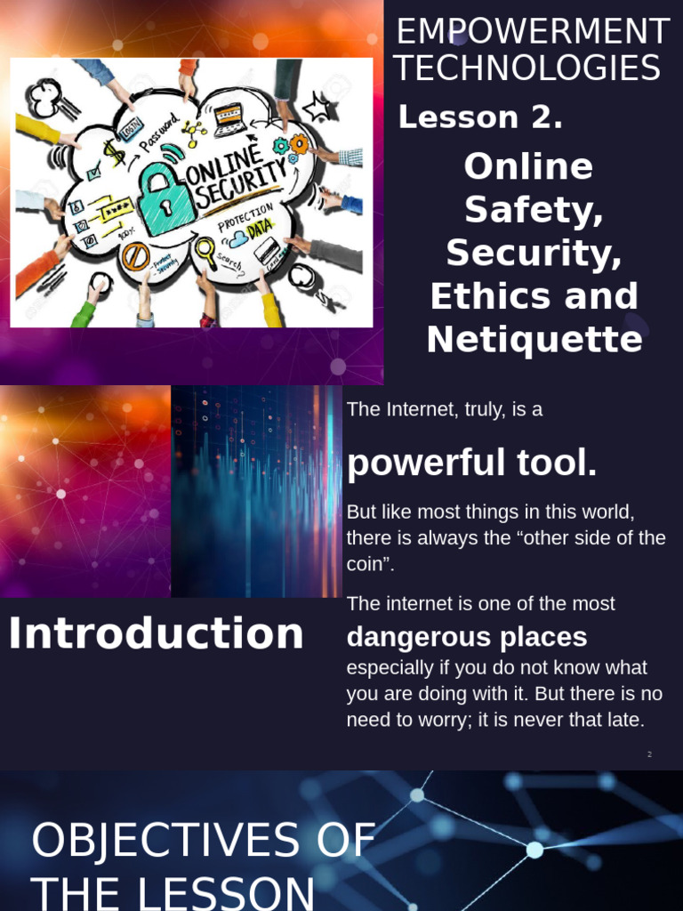 Lesson 2. Online Safety, Security, Ethics and Etiquette | PDF | Phishing | Spamming