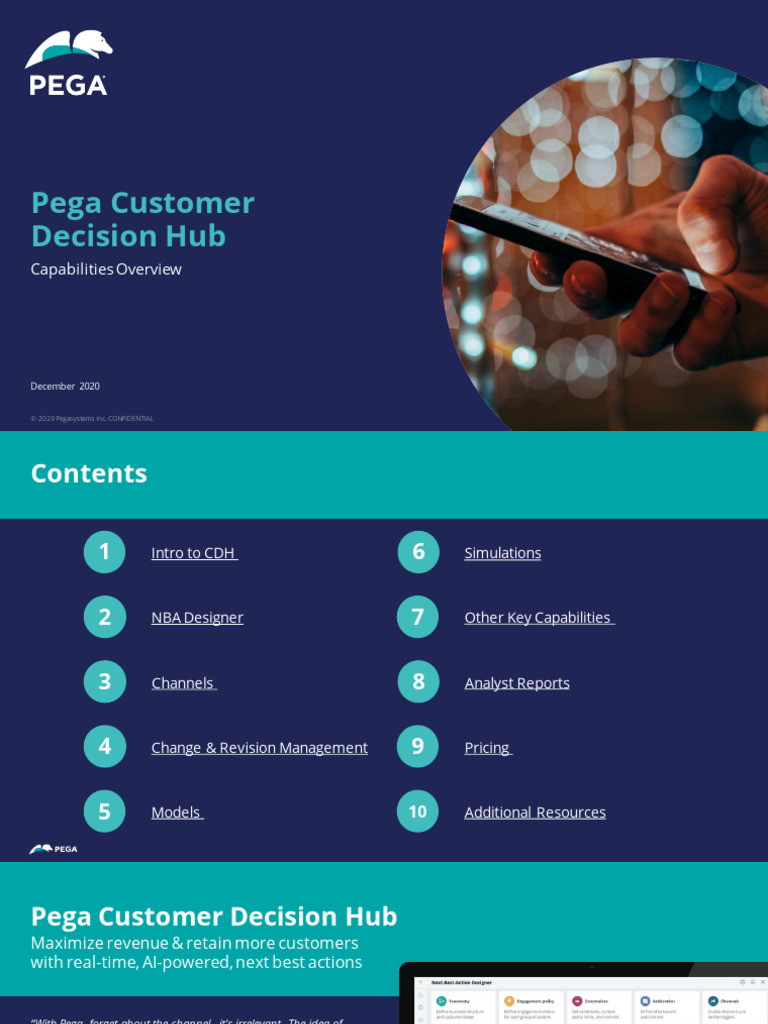 Pega Customer Decision Hub - Capabilities Overview - 2021 | PDF ...
