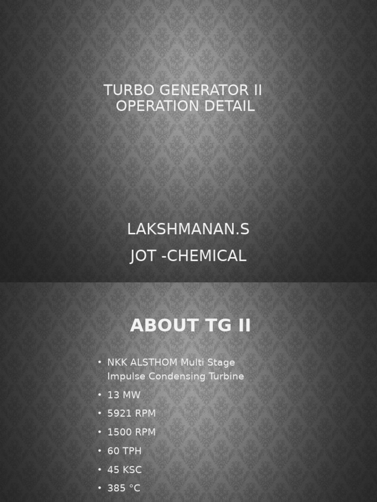 TG 2 | PDF | Turbine | Electric Generator