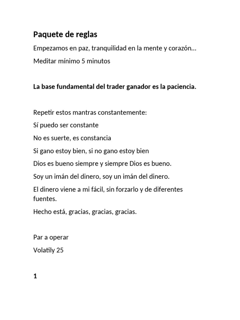 Reglas Esenciales para Traders Exitosos | PDF