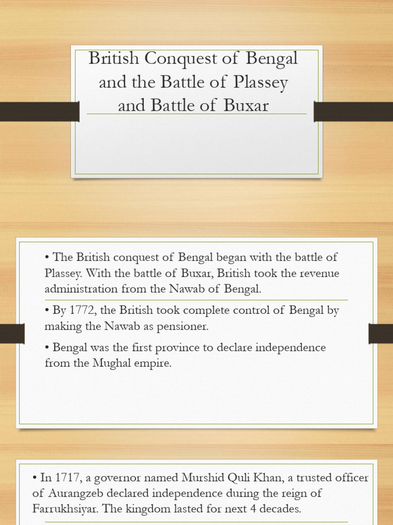 British Conquest of Bengal | PDF | British India | Mughal Empire