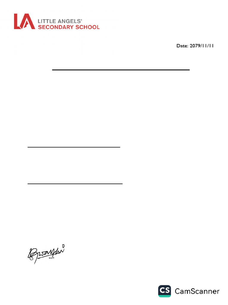Notice For Class Photo Session | PDF