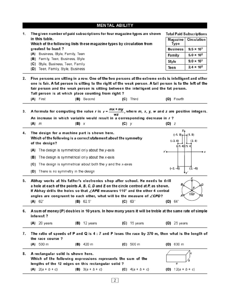 NSO Class 9 Solved Sample Paperbrhrbtb | PDF