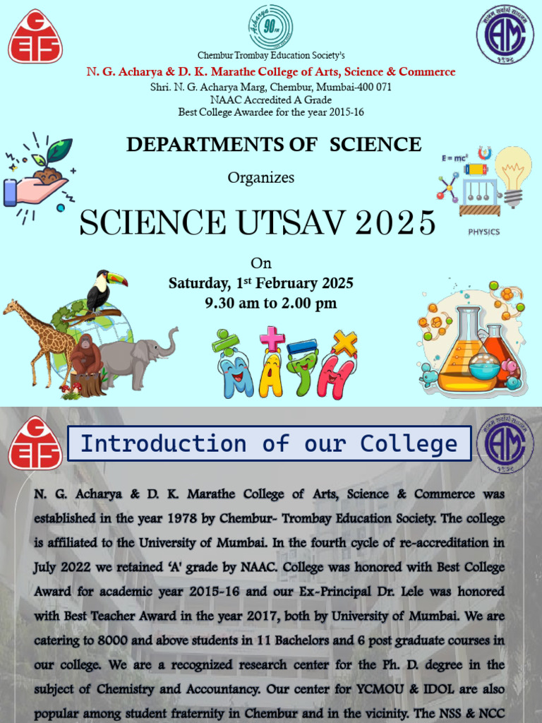 Science Utsav 2024-25 brouchure | PDF