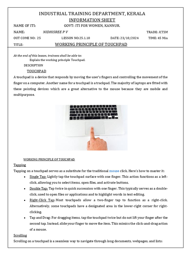 TOUCHPAD | PDF | Computing | Software