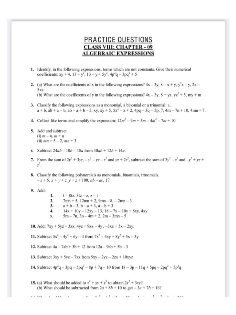 Chapter 9 Maths | PDF