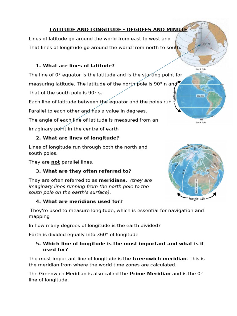 Geography Basics: Latitude & Longitude | PDF