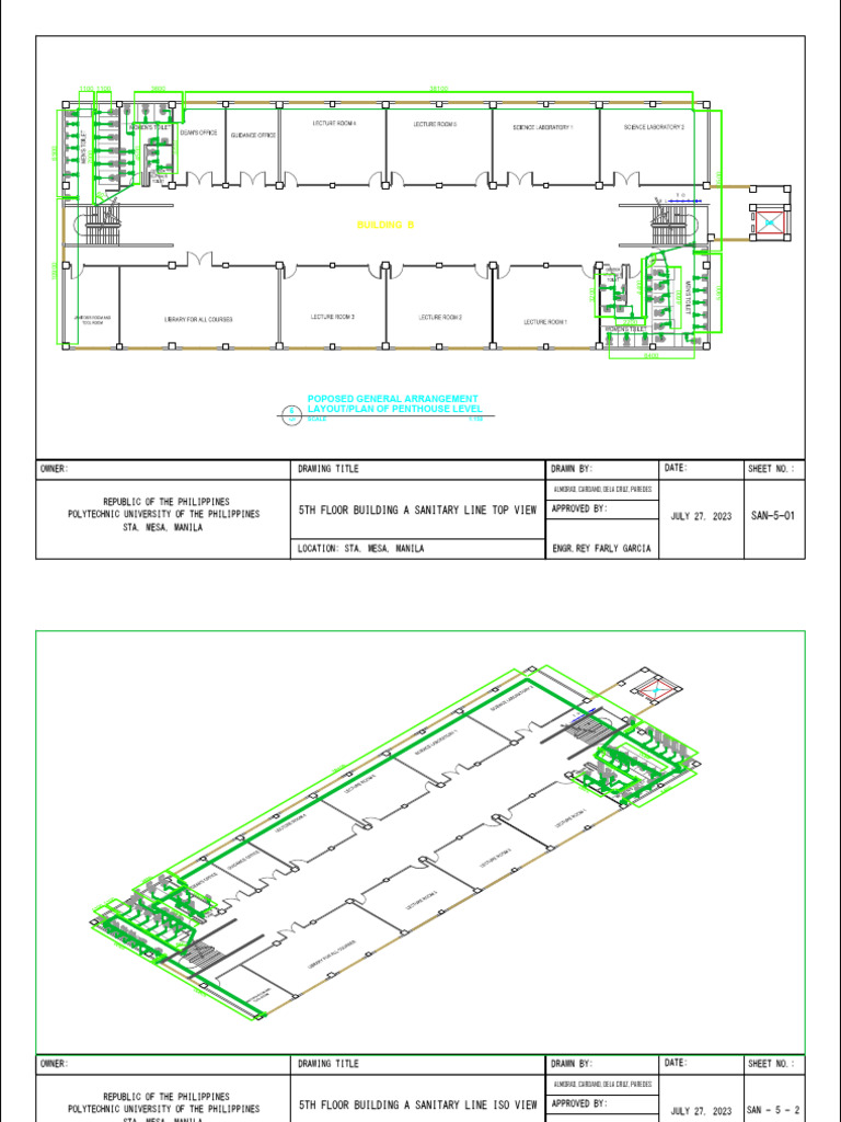 Floor 5 Sanitary Layout 1 8 | PDF