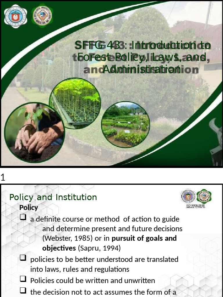 Forest Policy & Law Essentials | PDF | Presidents Of The United States ...