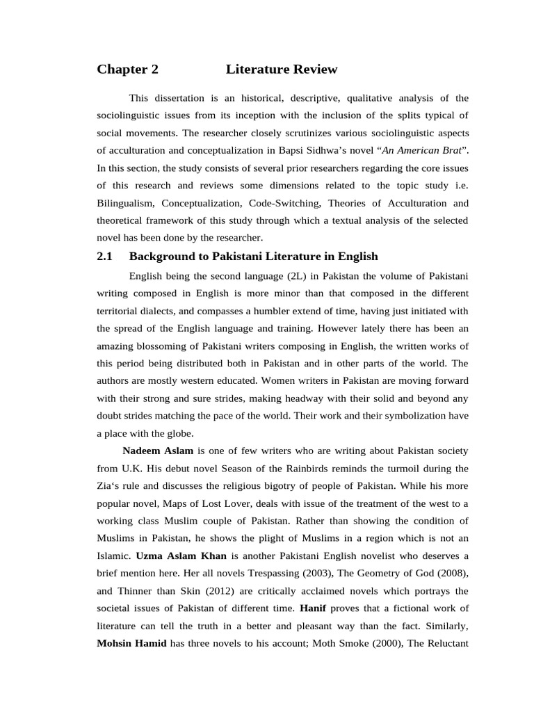 Chapter 2 Literature Review 16-09-2021 | PDF | Second Language ...