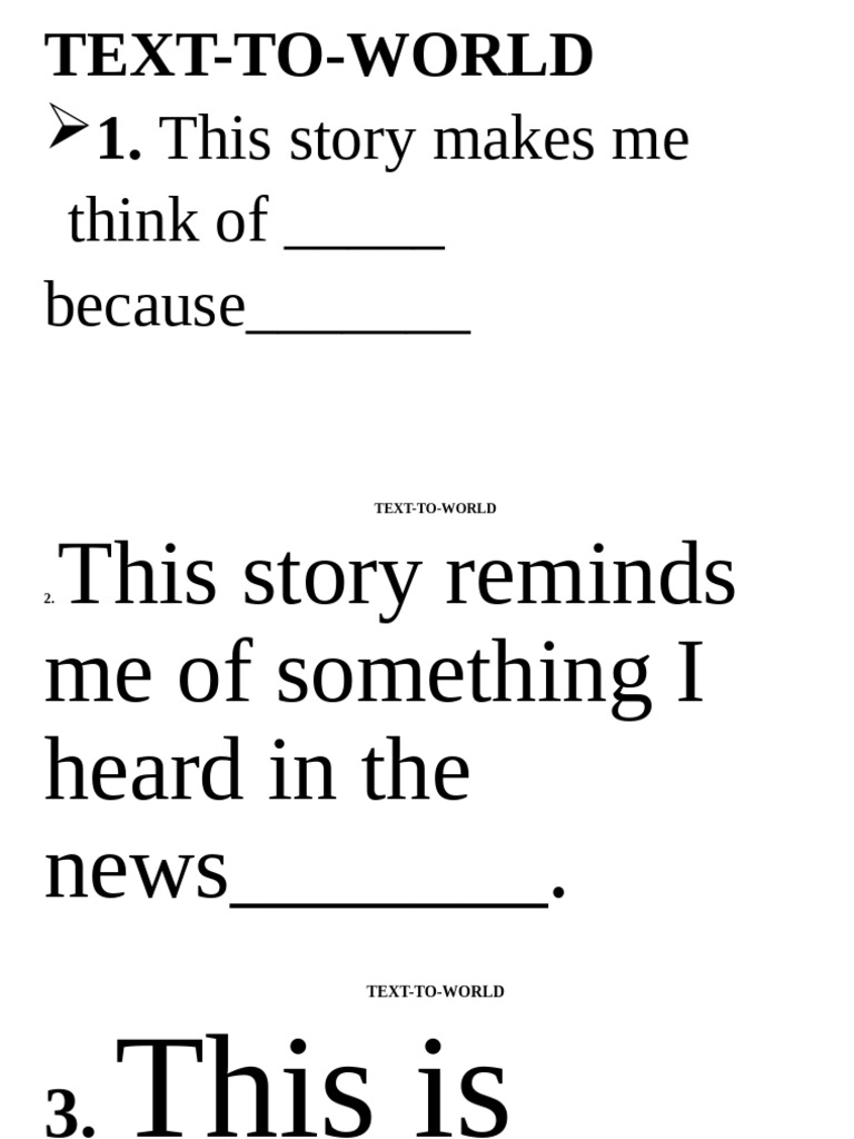 Text To World | PDF