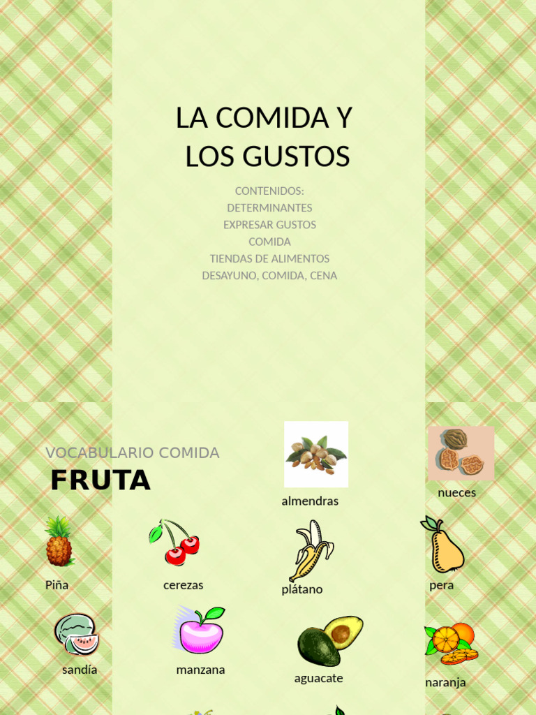 Vocabulario y Expresiones de Comida | PDF | Alimentos | Cocina