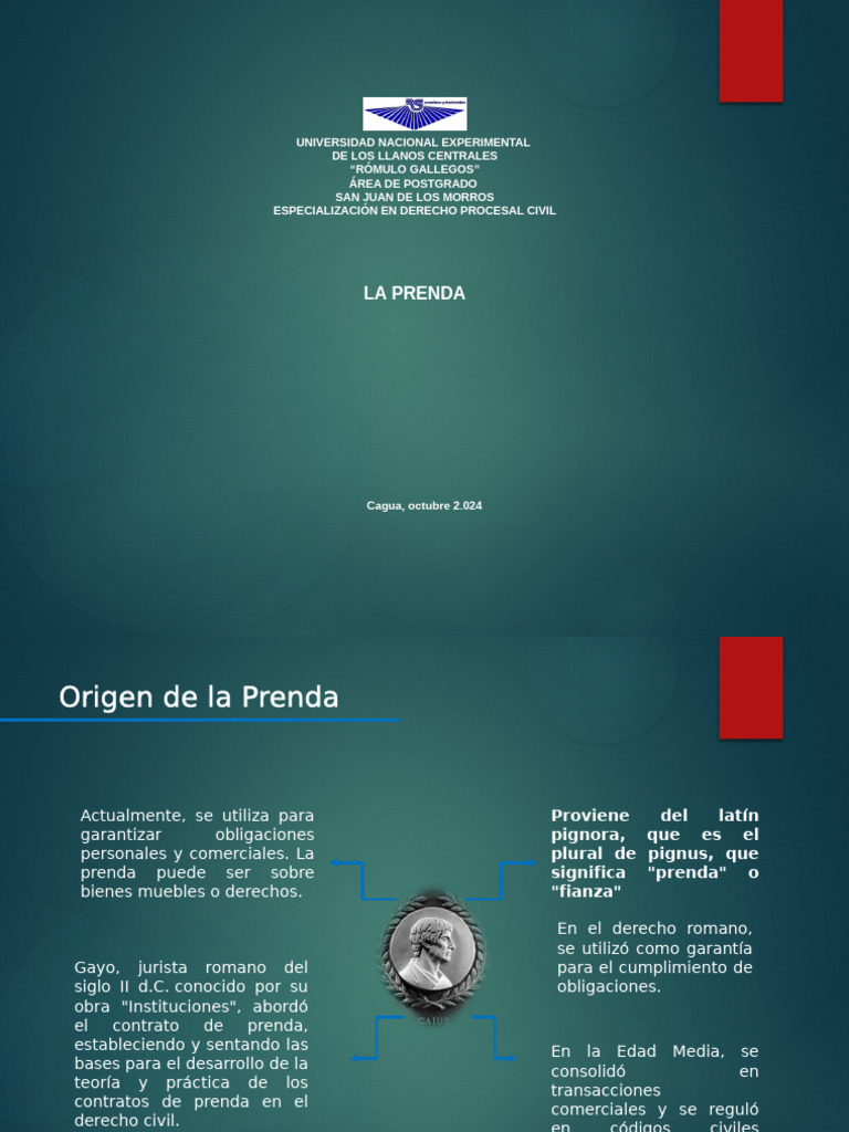 Origen y Características de la Prenda | PDF | Ley común | Justicia