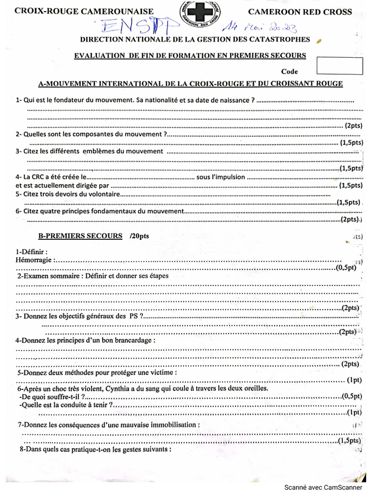 ENSTP 14 Mai 2023 | PDF